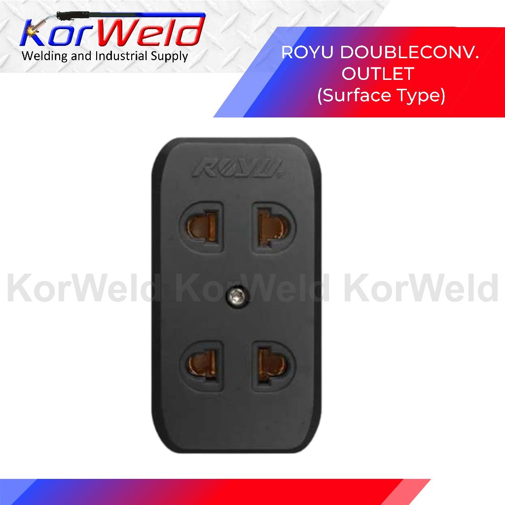 ROYU 2 Gang Conv. Outlet (Black) | Shopee Philippines
