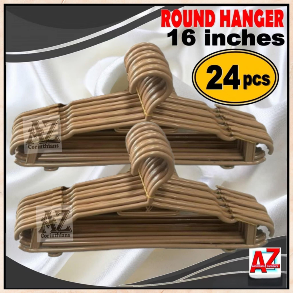 Round Hanger LONG Size 16 inches -Good Quality-(24pcs) | Shopee Philippines