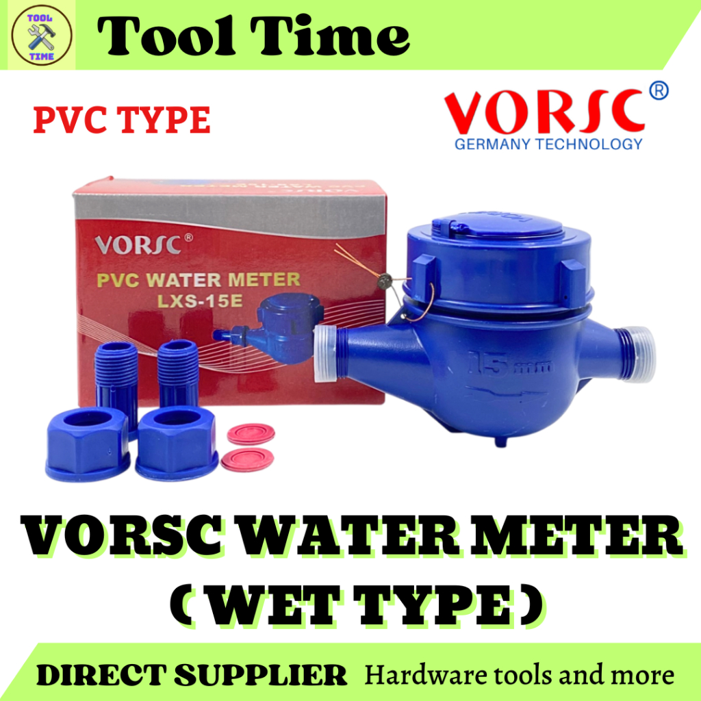 (WET TYPE) VORSC PVC WATER METER - LXS 15E | Shopee Philippines