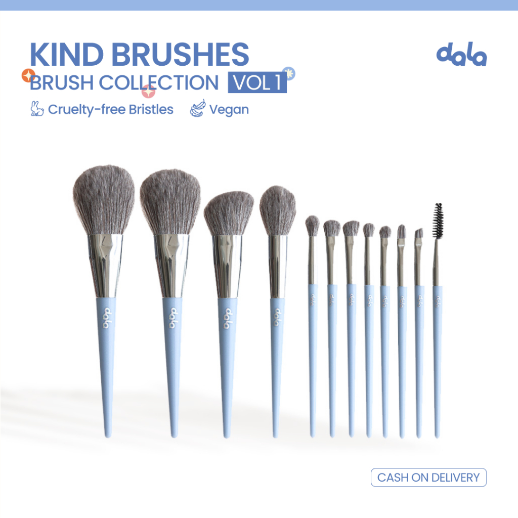 DALA Kind Brushes Volume 1 - Soft Vegan Synthetic Bristles | Shopee ...