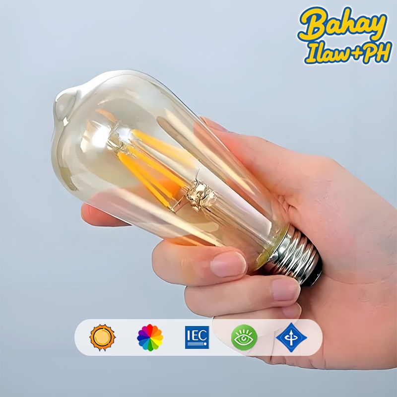 Edison Retro LED Filament Bulb | Dimmable | E27 Base | Vintage Style ...