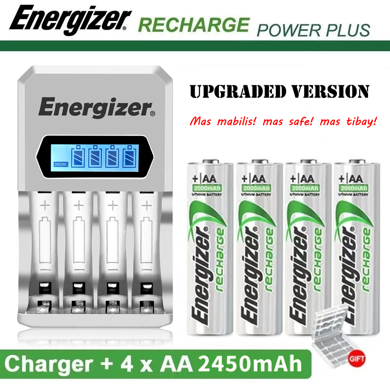 Energizer Rechargeable Battery Bundle - AA/AAA 1.2V 2450/900mAh with ...