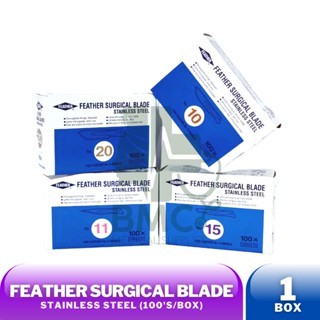 Feather Surgical Blade No.20,10, 15 and No.11 [Sold Per Box] | Shopee ...