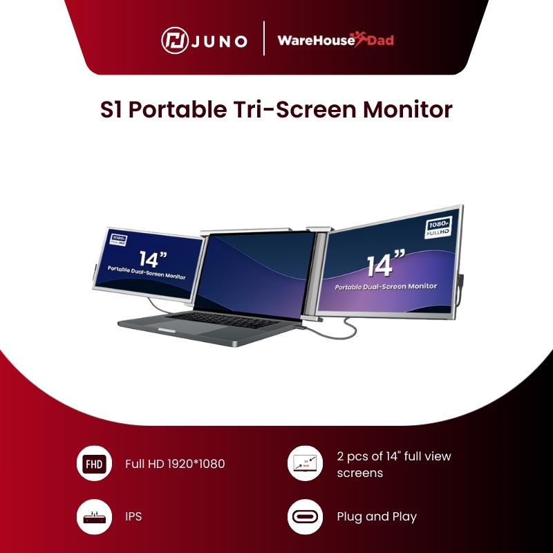 Juno S1 Portable Dual-Screen Monitor for Notebooks | Shopee Philippines