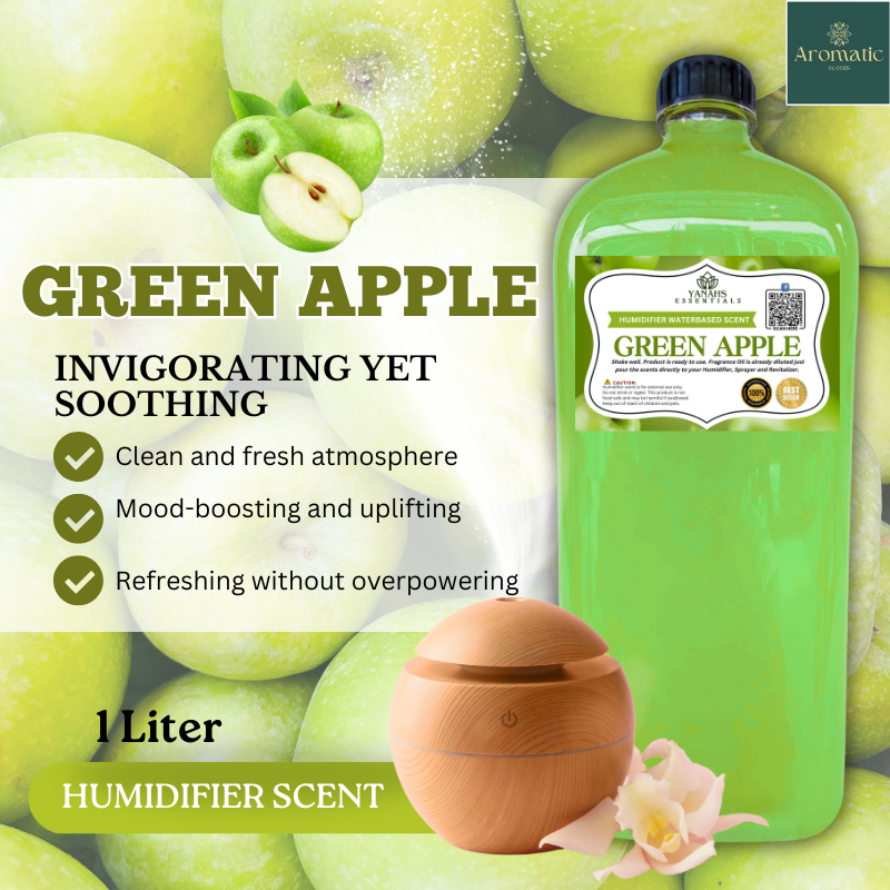 Aromatic GREEN APPLE 1L Water-based Scent for Humidifier, Air Freshener ...
