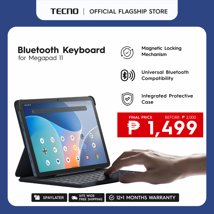 TECNO MEGAPAD 11 BLUETOOTH KEYBOARD | Shopee Philippines