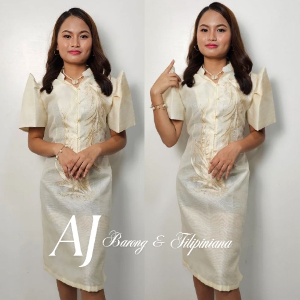 Modern Filipiniana BD 04 graduation pictorial ladies dress BARONG ...