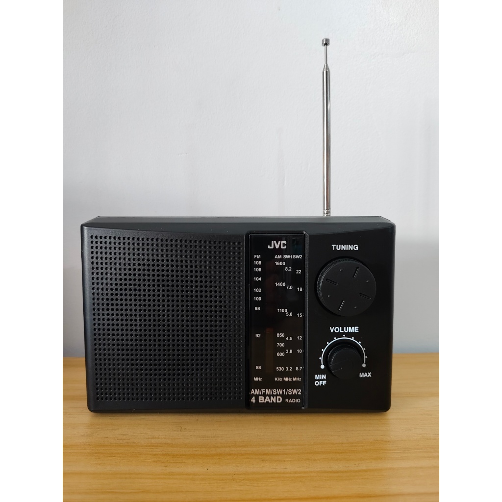JVC RA-N34B 4 BAND PORTABLE RADIO AM/FM/ SW1/SW2 | Shopee Philippines