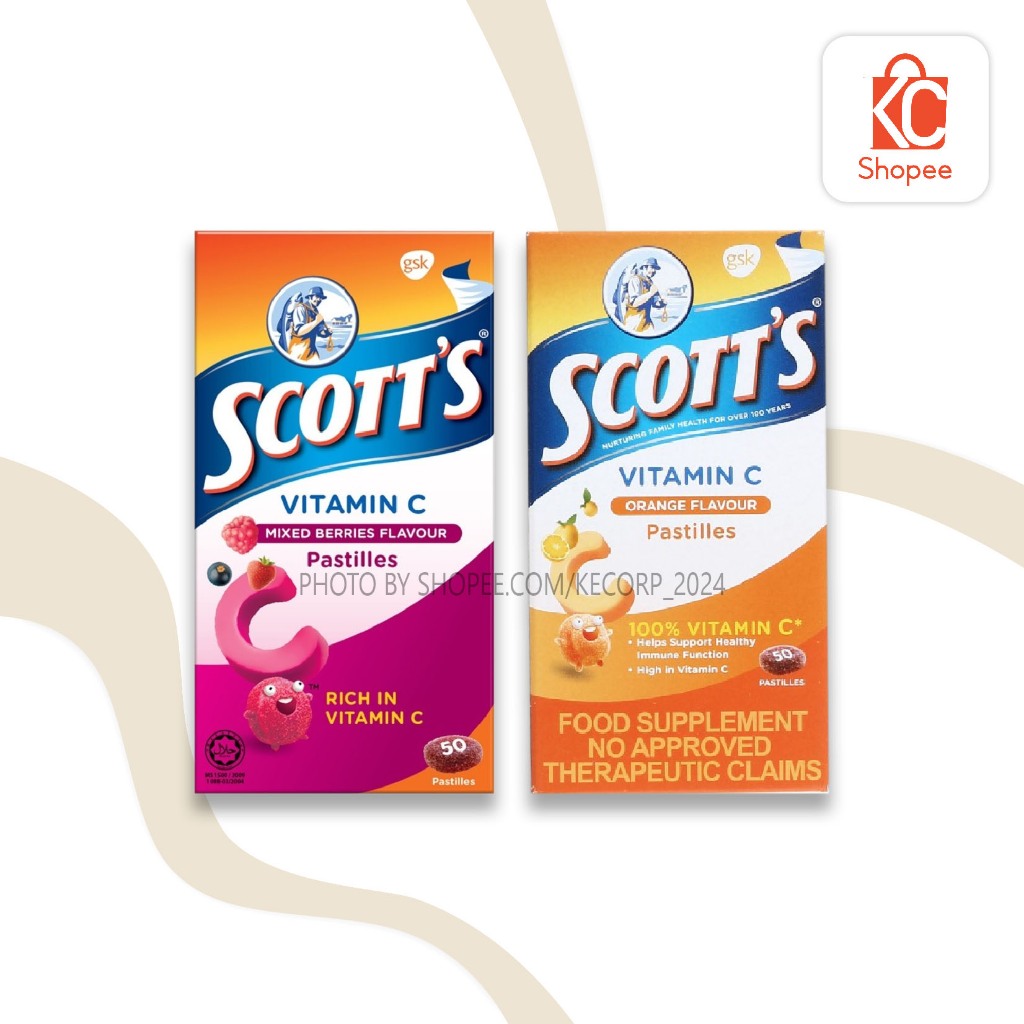 Scott's Pastilles Kid Vitamin C 50 Pastilles _kc241207 | Shopee Philippines