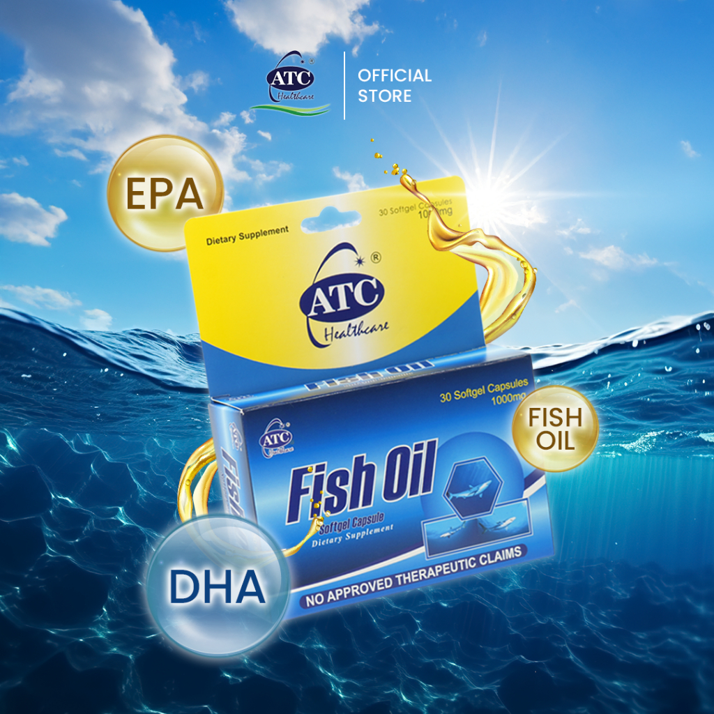 ATC Fish Oil 30's Omega 3 Health Supplements High Purity Soft Capsules ...