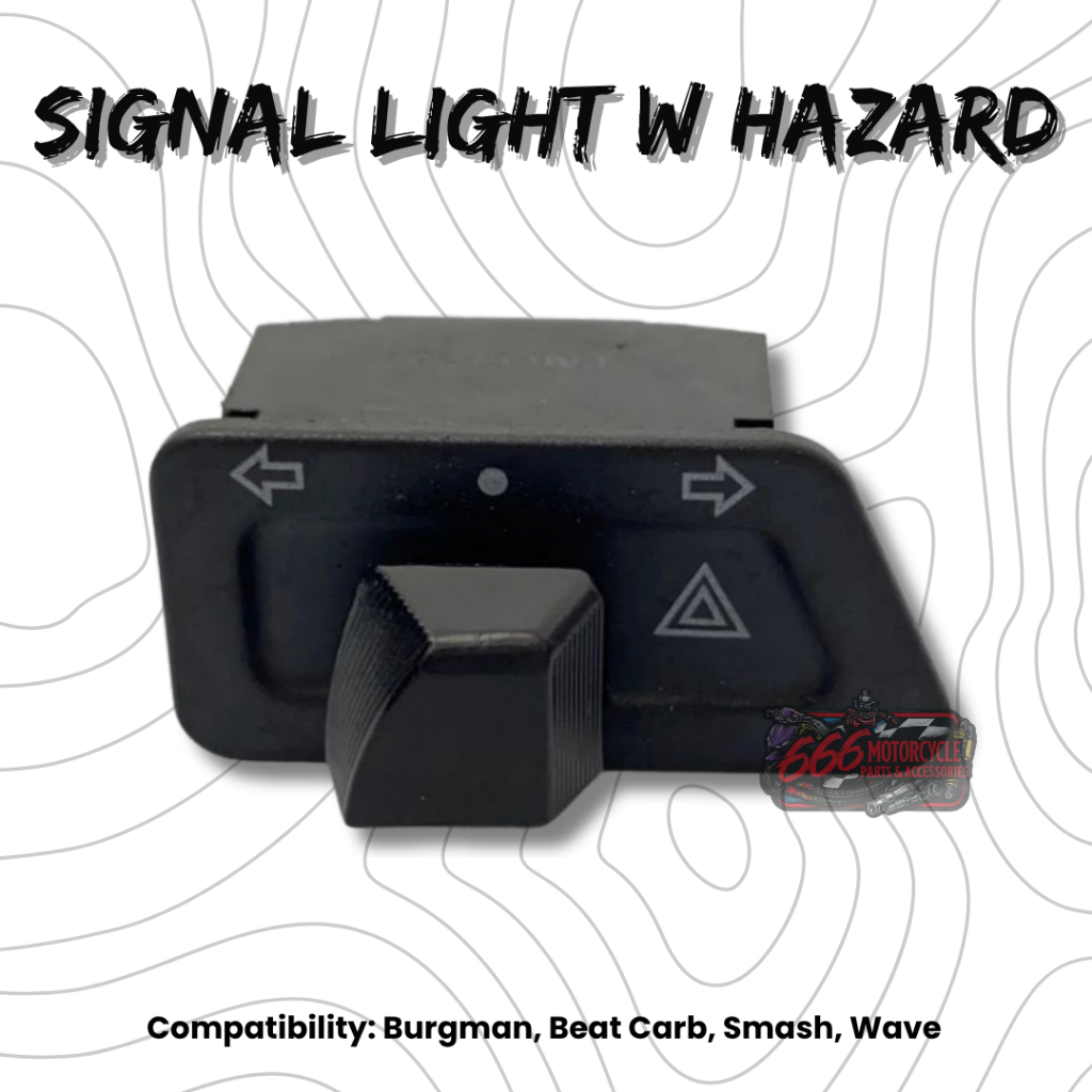SIGNAL LIGHT SWITCH WITH HAZARD FOR SUZUKI SMASH/BURGMAN HONDA BEAT ...