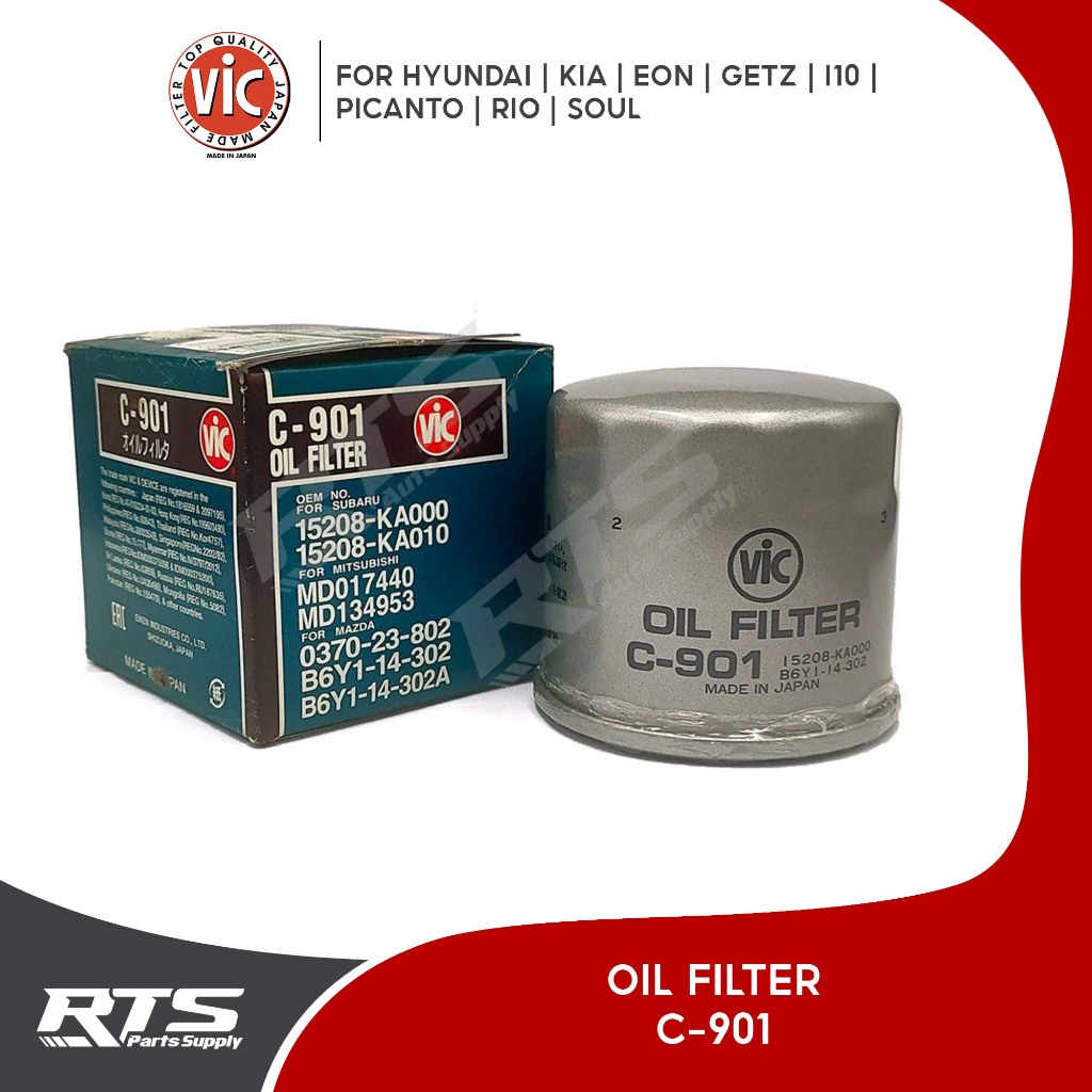 Vic Oil Filter Eon / Getz / i10 / Picanto / Rio / Soul / All Gasoline C ...