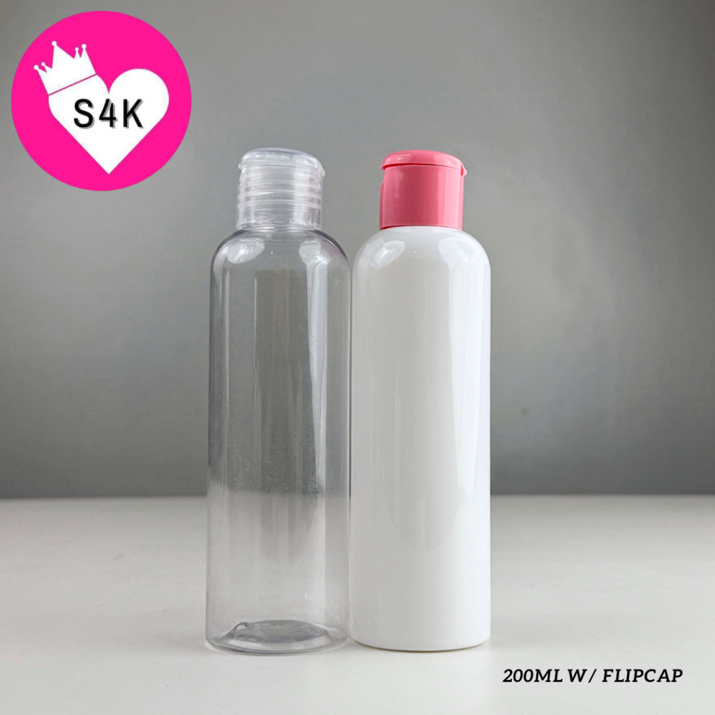 200ml Plastic Bottle with Flip Cap | Empty Refillable Bottle for Toner ...