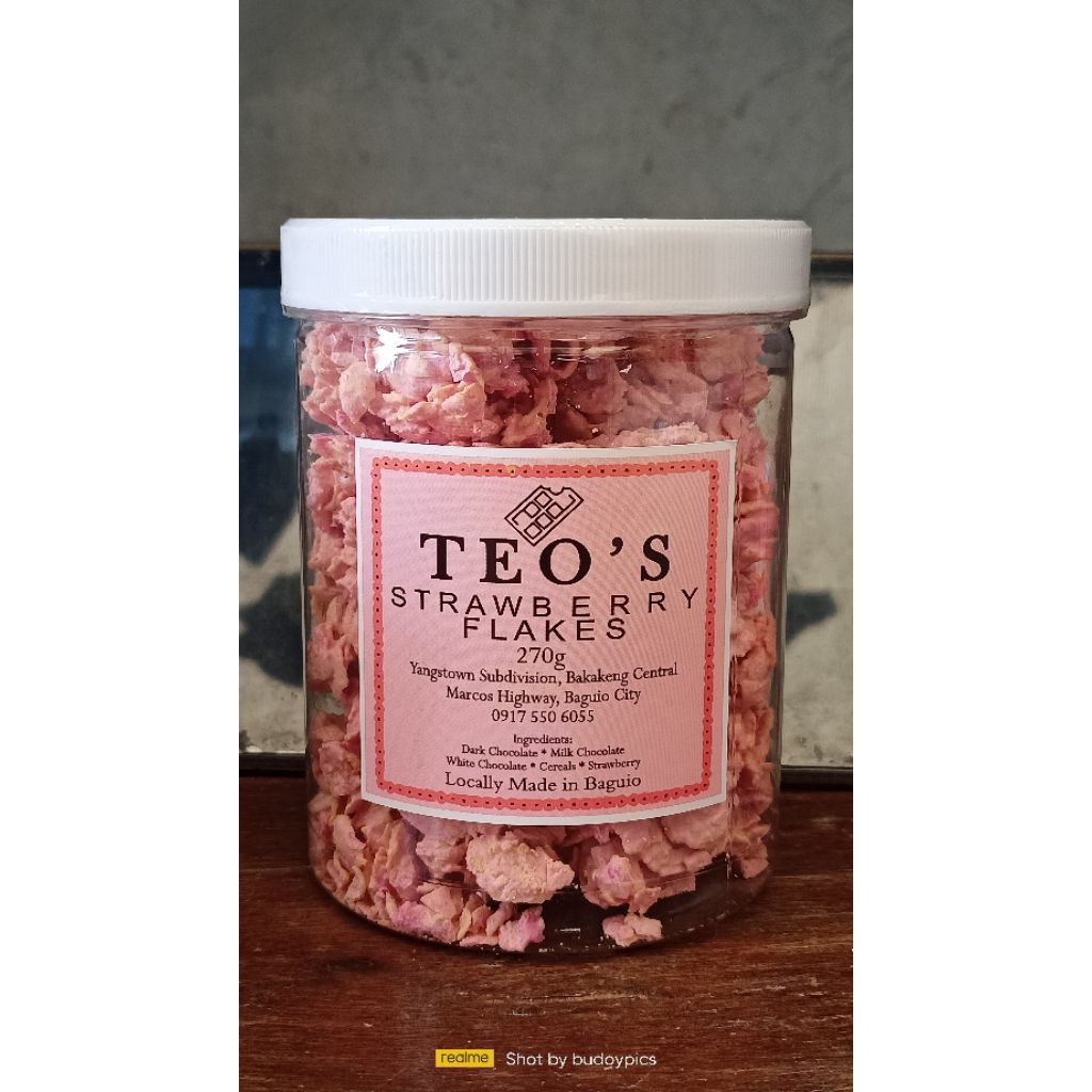 Baguio Pasalubong Teo's Strawberry Flakes 270 grams | Shopee Philippines