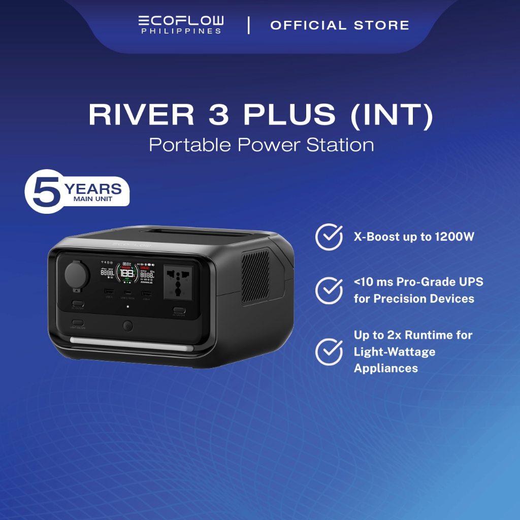 EcoFlow RIVER 3 PLUS Portable Power Station | EcoFlow PH | Shopee ...