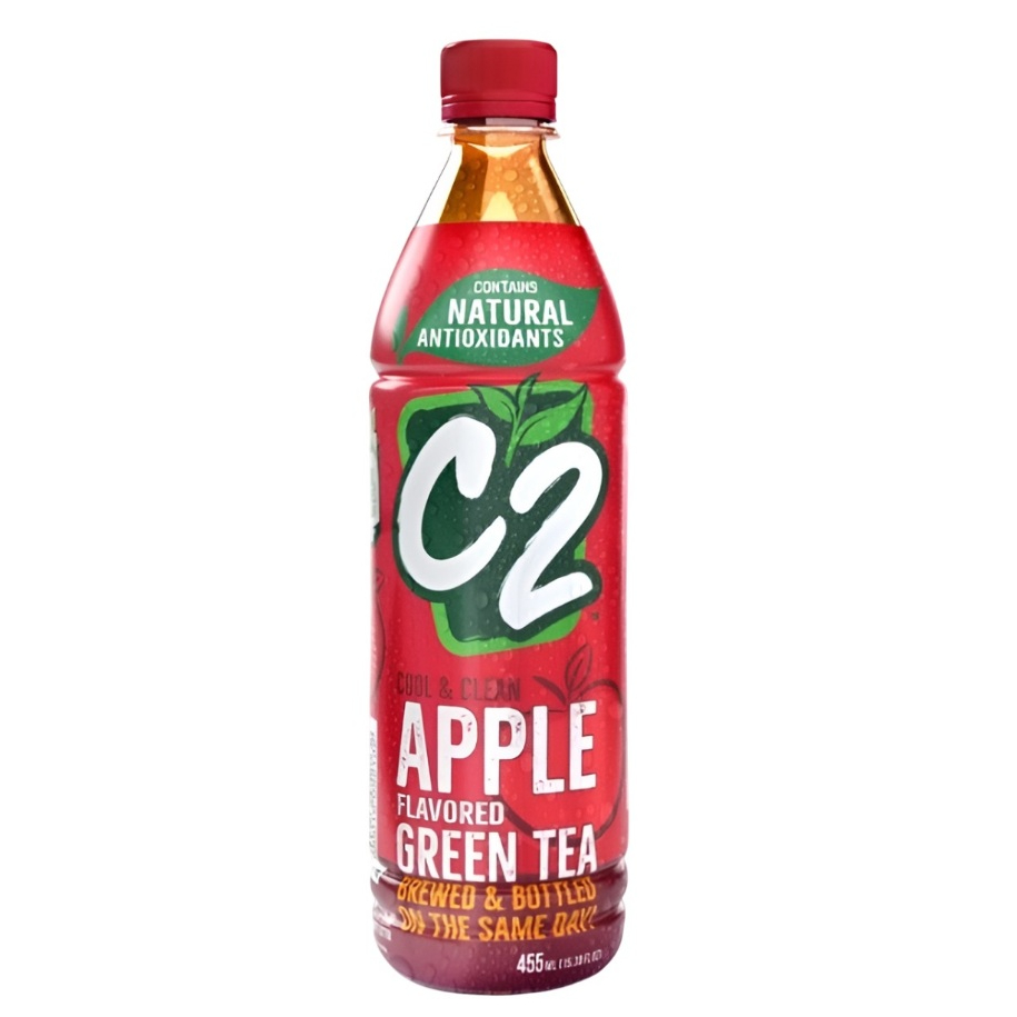 C2 Green Tea Apple Drink 455ml | Shopee Philippines