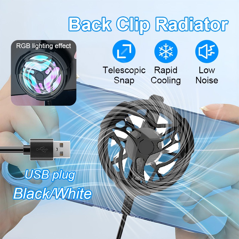 Phone Cooler Universal Phone Radiator for Mobile Gaming Fast Cooling ...