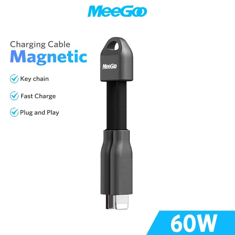 MeeGoo type c Mobile Data Cable Portable Short Mini Keychain Fast ...