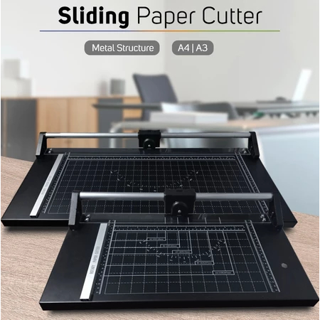 Quaff High Quality Heavy-Duty Sliding Paper Cutter A4 & A3 Size ...