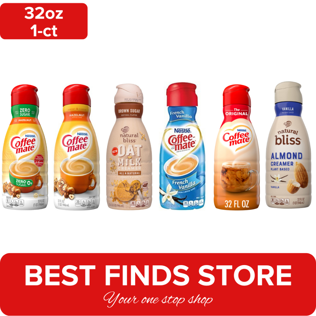 Nestle Coffee Mate Liquid Coffee Creamer 32oz | Original and Flavored ...