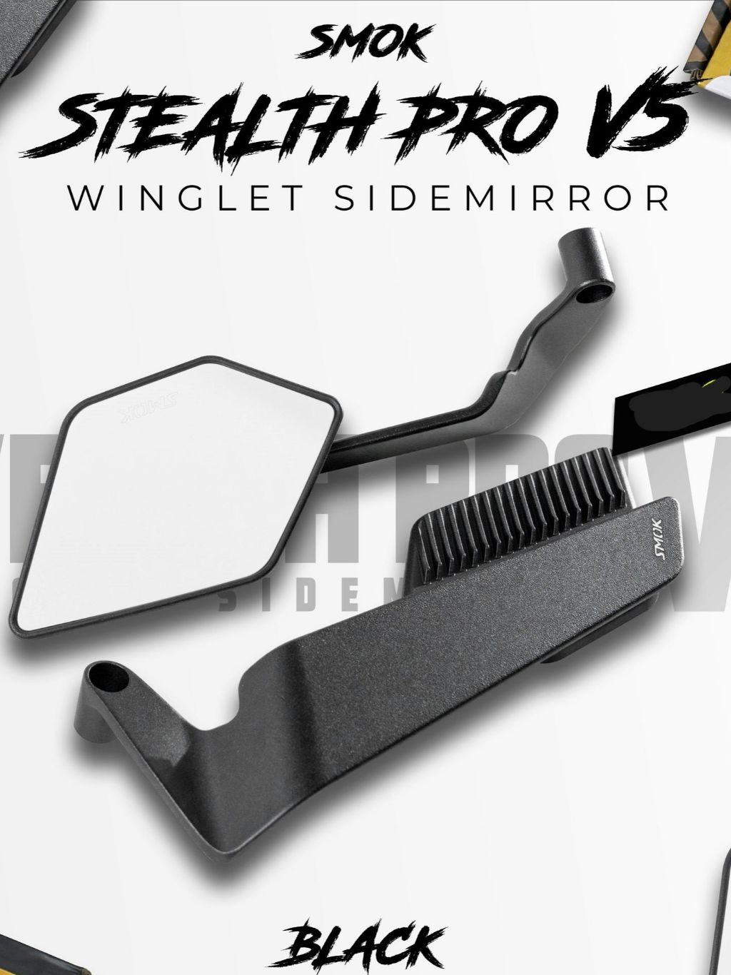 M3 BRAND NEW SMOK STEALTH PRO V5 WINGLET SIDE MIRROR / UNIVERSAL ...