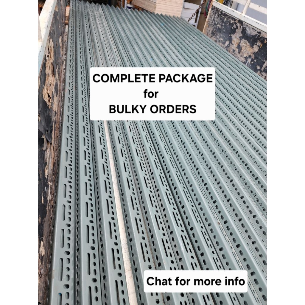 Slotted Angle Bar - 20 pcs - 2ft - Free bolts and nuts | Shopee Philippines