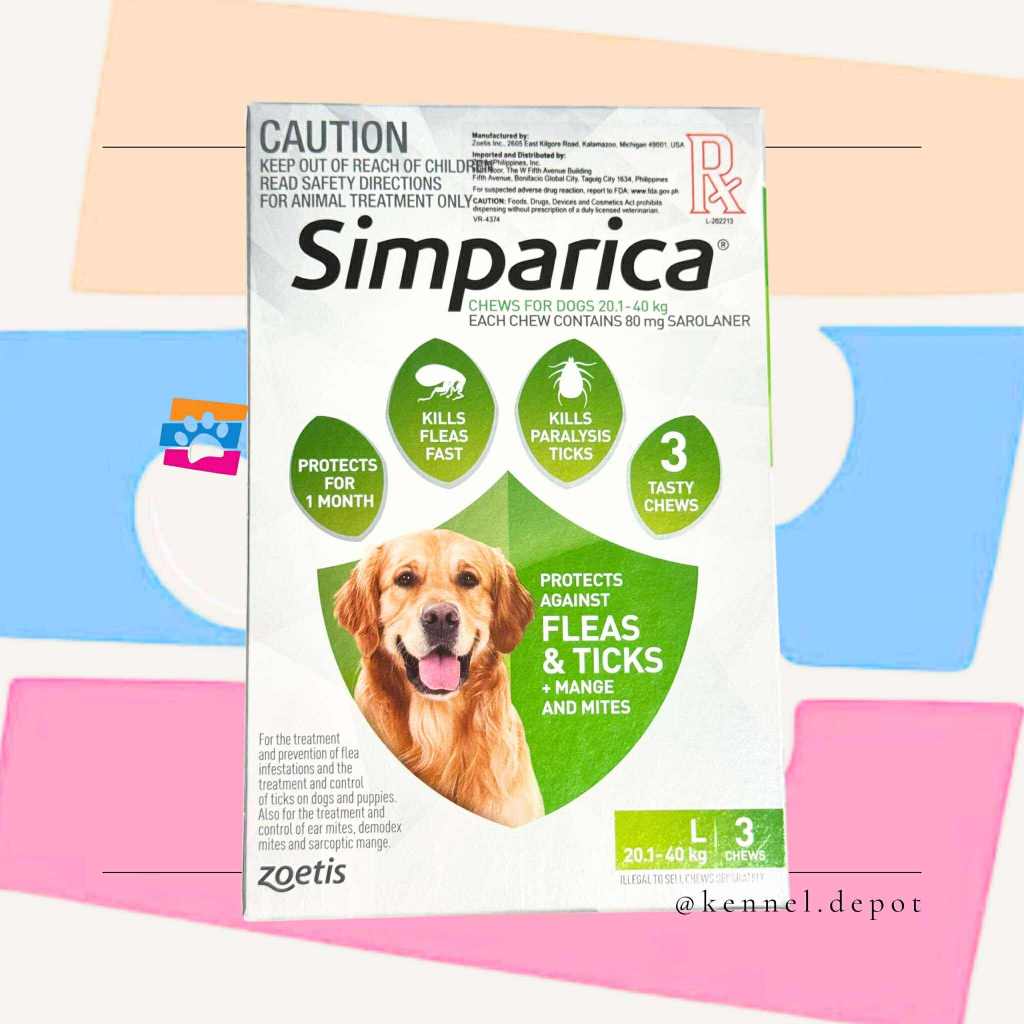 Simparica Plain Sarolaner with Sticker | Shopee Philippines