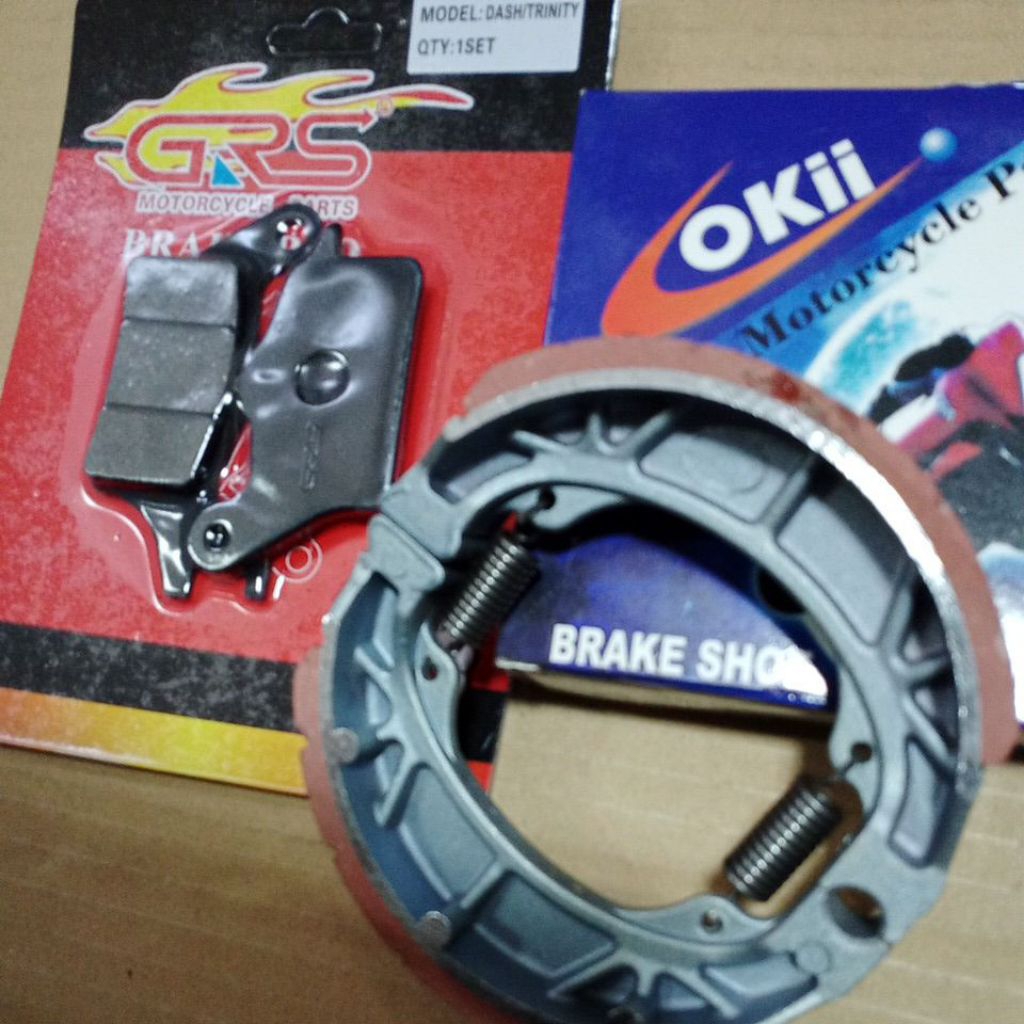 Brake pad/Brake shoe Set. XRM125 Trinity (older models; F=single piston ...