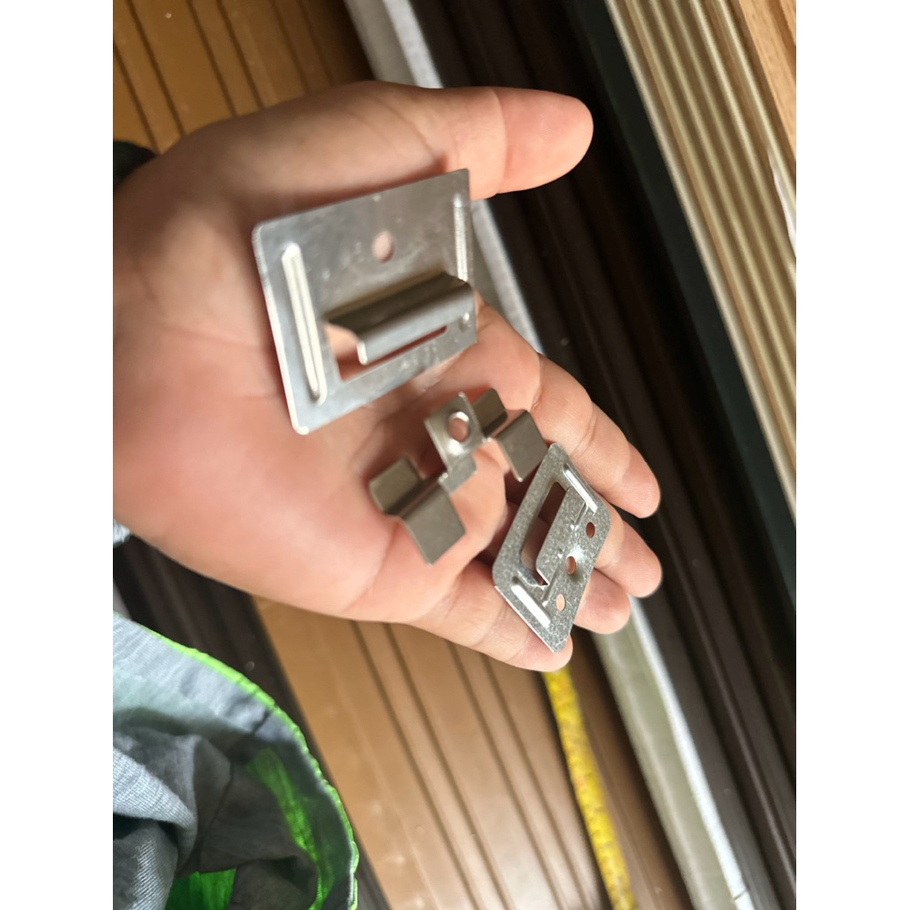 Wpc wall and ceiling Fluted cladding clip only indoor and Outdoor and ...