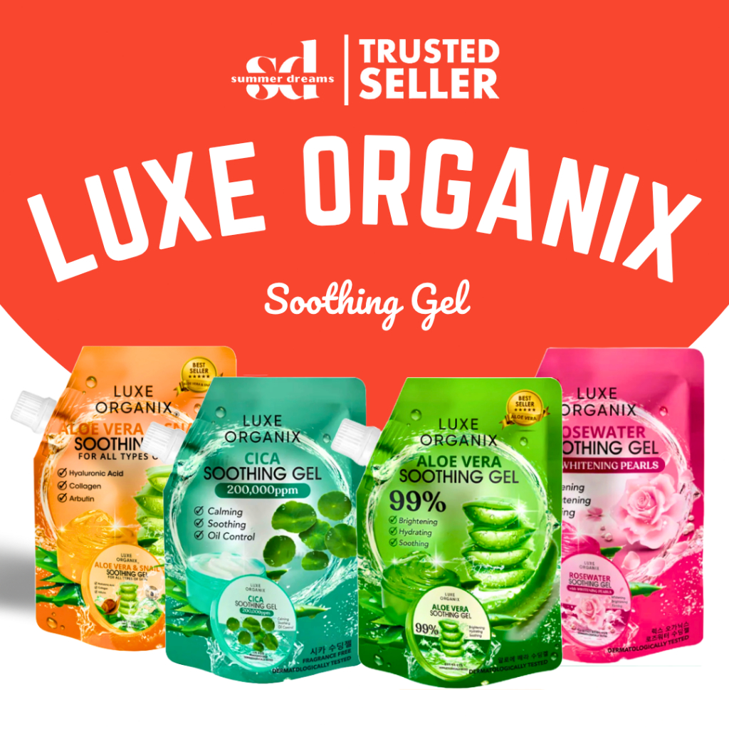LUXE ORGANIX Aloe Vera Soothing Gel 99% – Moisturizer, Aftershave ...
