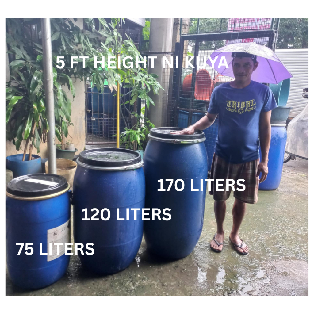 BLUE PLASTIC CONTAINER DRUM USED WITH COVER HEAVY DUTY 70 LITERS 120 ...