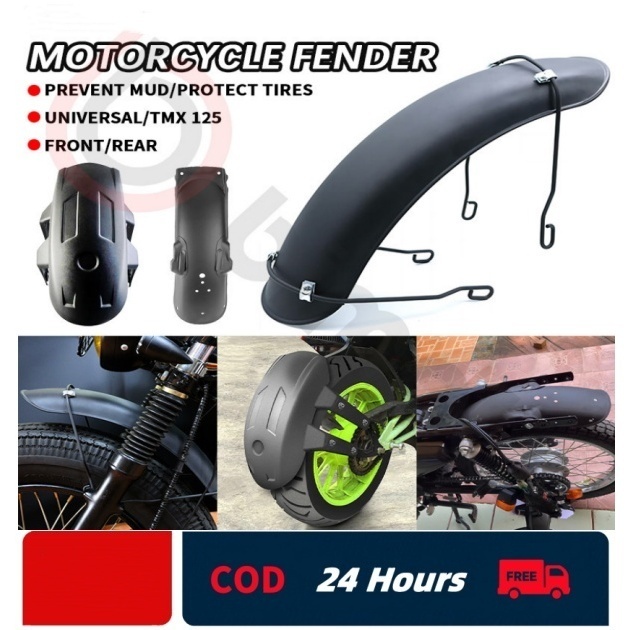 【COD】Motorcycle Front/Rear Mudguard Universal Retro Fender Classic Cafe ...