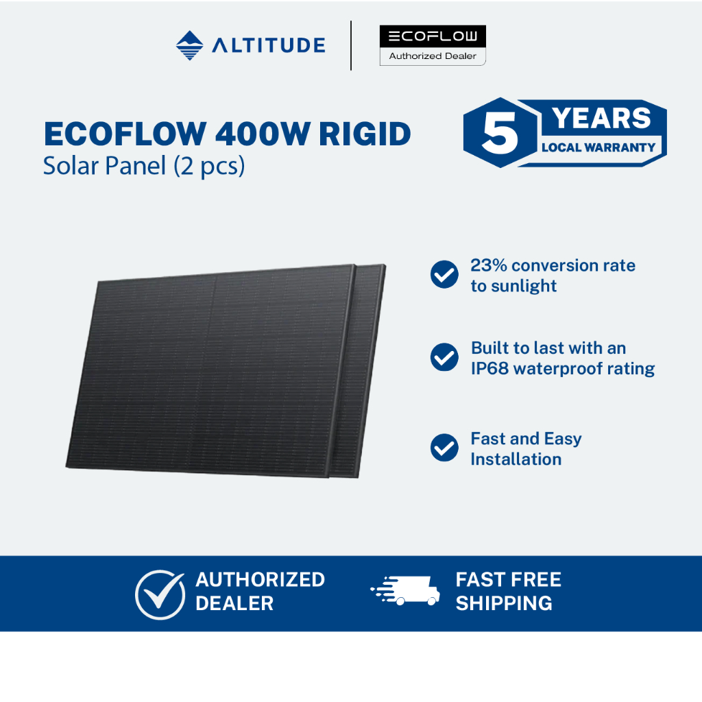 EcoFlow 400W Rigid Solar Panel (2 Pieces) | Shopee Philippines