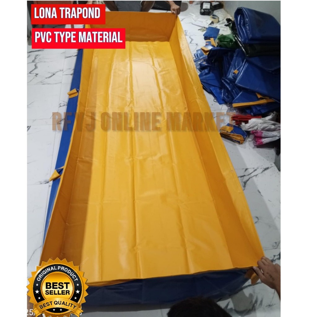 LONA TRAPOND PERFECT FOR AZOLLA POND, CRAYFISH POND PVC TYPE MATERIAL WITH FREE ROPE BUDGET ...