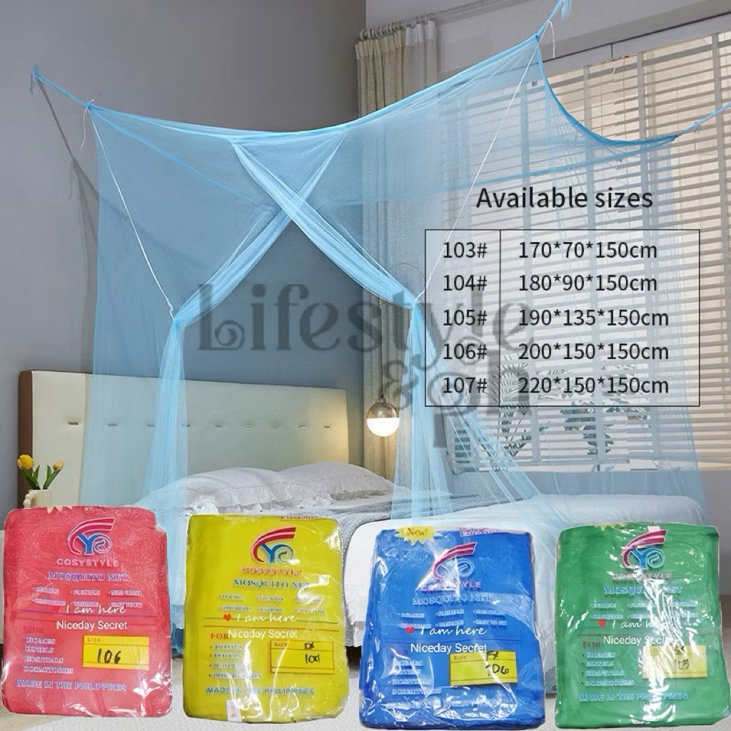 HS Mosquito Net Nylon Kulambo Single/Double/Family/Family extra/Super ...
