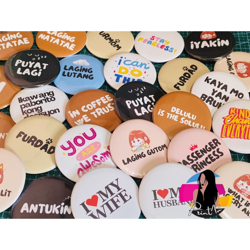 Button pin memes - part 1 - gen Z - millenials | Shopee Philippines