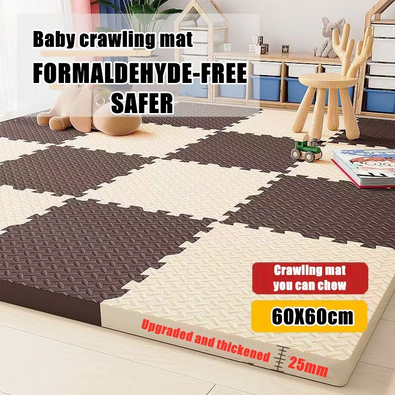 Big Size 60cm X 60cm Puzzle Mats Kids Cold Proof Foam Floor Mat Bedroom ...