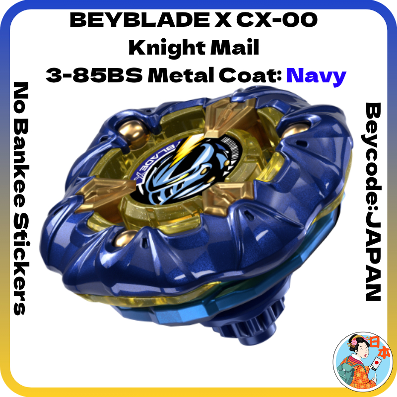 BEYBLADE X Knight Mail 3-85BS Metal Coat: Navy [No Bankee][Beycode ...