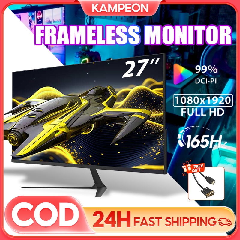 24 inch Monitor 27 inch Gaming Monitor PC LED Framless Ips Ps4 Ps5 Xbox ...