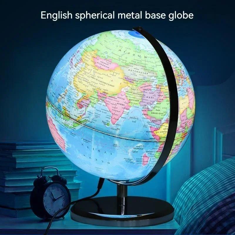 32CM LED Light World Earth Globe Map Geography Educational Toy | Shopee ...