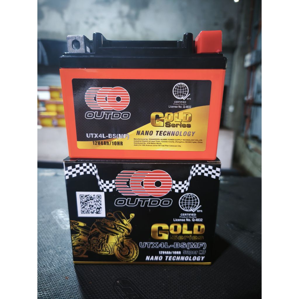 4L YTX4L Outdo Battery Mio Soulty Mio i 125 M3 Beat Wave Xrm Smash ...