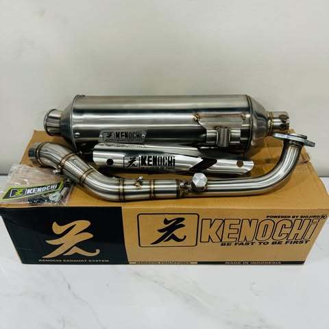 KENOCHI PIPE K2 V1 V2 BLACK STAINLESS CLICK MIO NMAX AEROX BEAT PCX160 ...