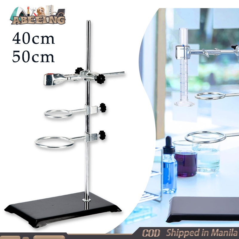 Adjustable Lab Iron Stand 3-in-1 Burette Clamp Flask Ring Holder ...