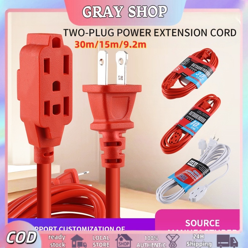 Universal 2 Prong Polarized Extension Cord Outlet American style Socket ...