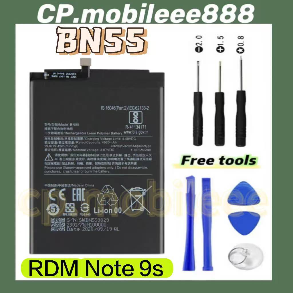Replacement Battery For RDM note 9S Y9S BN55 battery | Shopee Philippines
