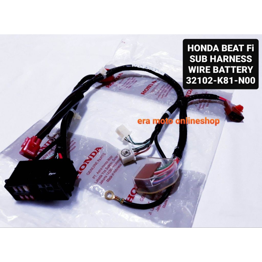 Honda Beat Fi V2 Sub Harness Wire Battery (HONDA GENUINE PARTS) | Shopee Philippines