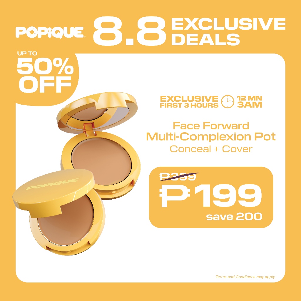 Popique Face Forward Multi-Complexion Pot [Conceal + Cover] | Shopee ...