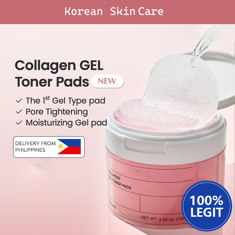 Collagen Gel Toner Pad (60pads) Oil Control Acne Remover Pore Minimizer ...