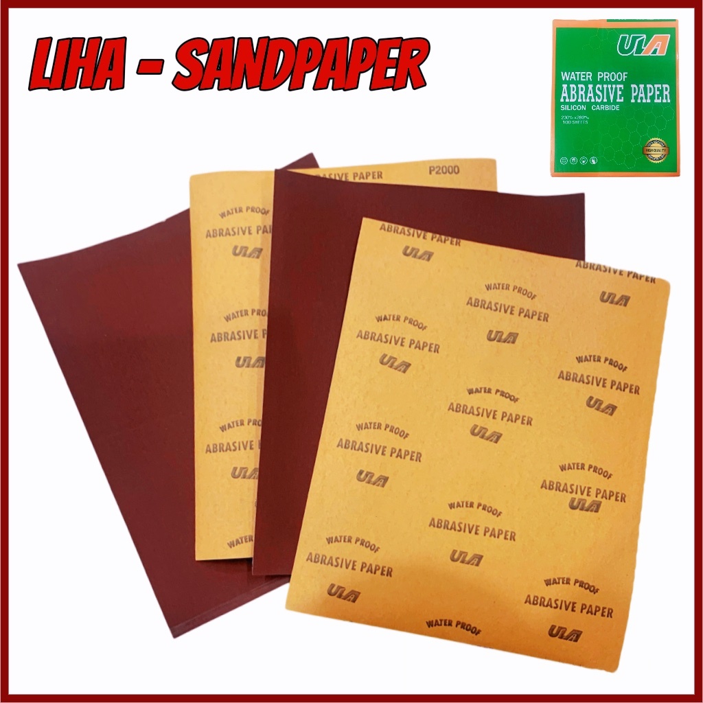 Sandpapar - Liha waterproof per 1pc. (ULA BRAND) | Shopee Philippines