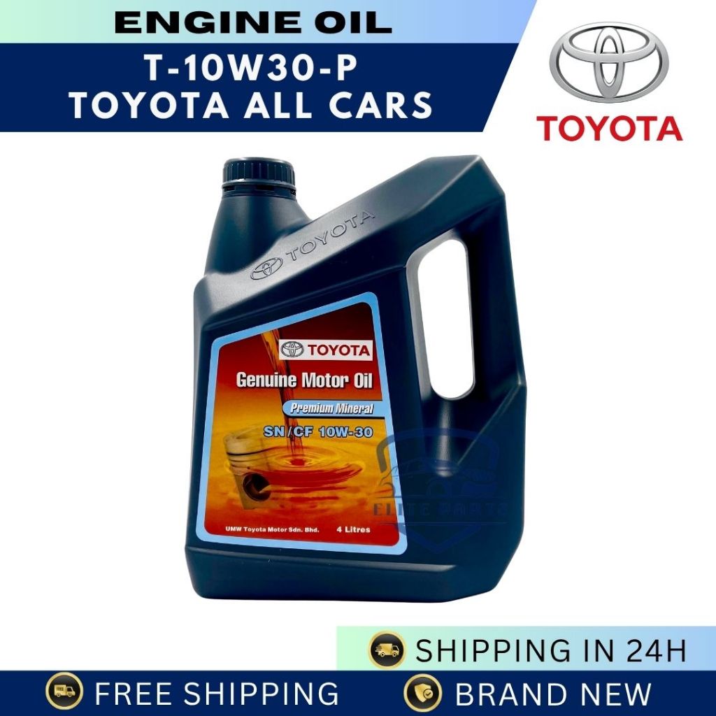 ENGINE OIL TOYOTA T-10W30-P for ALL TOYOTA CARS / Genuine toyota motor ...